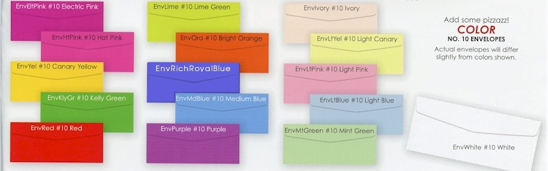 Paper So Pretty Envelope Colors