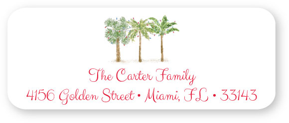 Donovan Designs - Personalized Return Address Labels (Palm Trees ...