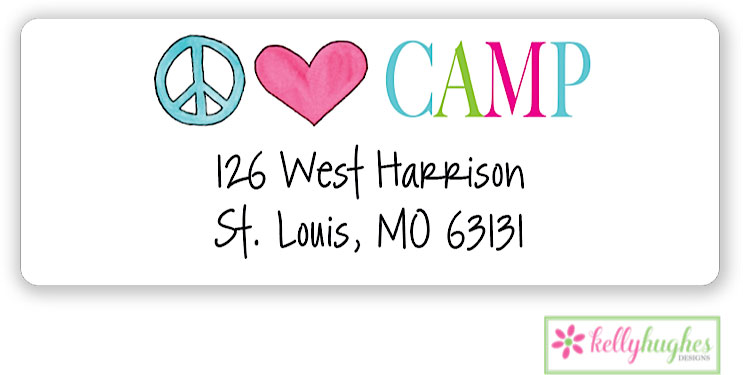 Address Labels by Kelly Hughes Designs (Peace Love Camp): More Than Paper