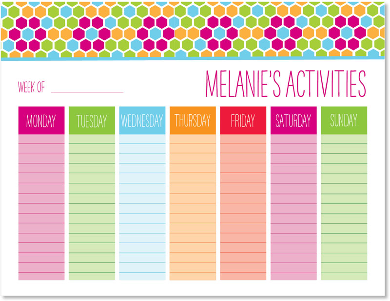 Weekly Calendar Pads by iDesign - Honeycomb: More Than Paper