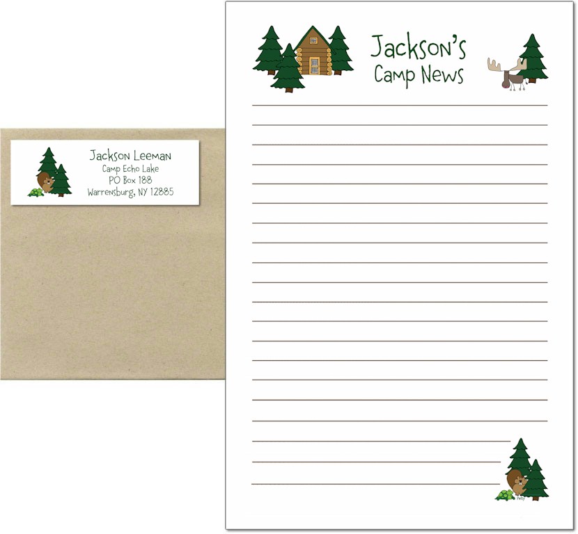 Camp Notepad & Label Sets by Kamp Kids (Cabin and Trees): More Than Paper