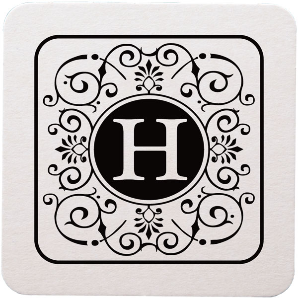 Tuscany Initial Coasters - H: More Than Paper