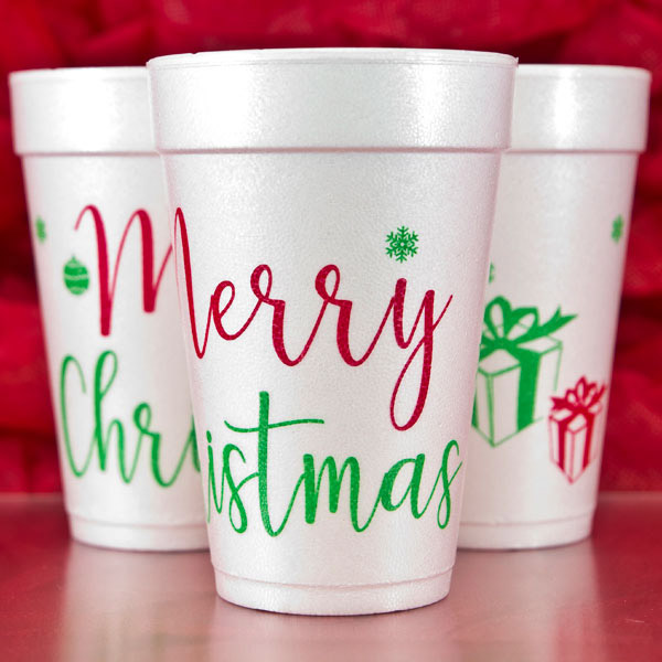 Merry Christmas Gifts Holiday Foam Cups: More Than Paper