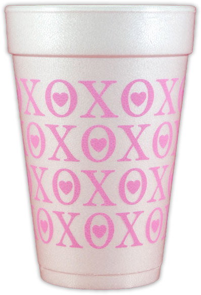 XOXOXO Valentine's Day Foam Cups | More Than Paper