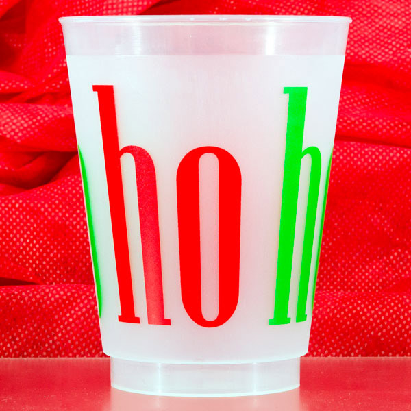 Big Ho Ho Ho Holiday Frosted Shatterproof Cups: More Than Paper