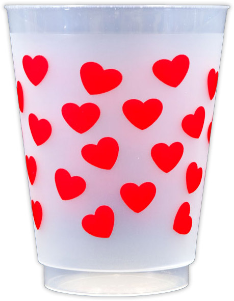 Hearts (Red) Reusable and Shatterproof Cups: More Than Paper