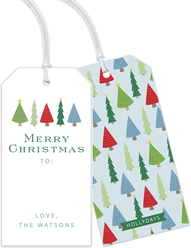 Holiday Hanging Gift Tags by HollyDays (Cute Christmas Trees): More ...