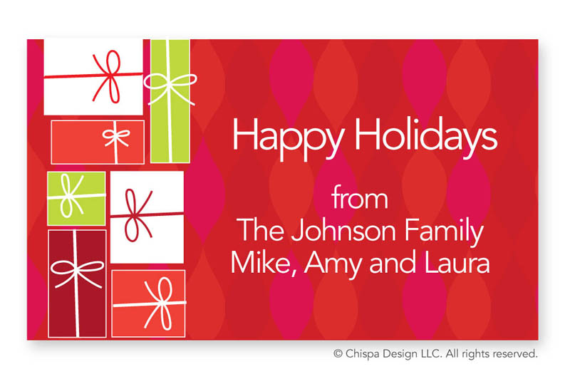 Spark & Spark Holiday Calling Cards - Here'S Your Christmas Presents ...