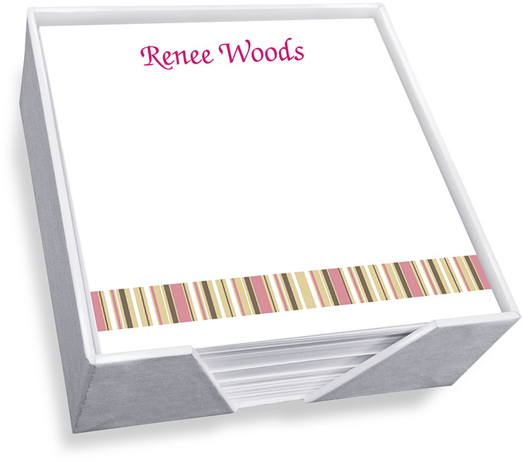 Kelly Stripes Memo Square by Embossed Graphics: More Than Paper