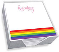 Rainbow Memo Square by Embossed Graphics: More Than Paper