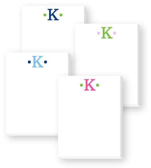 Cute Collection Notepads by Donovan Designs - Initial: More Than Paper