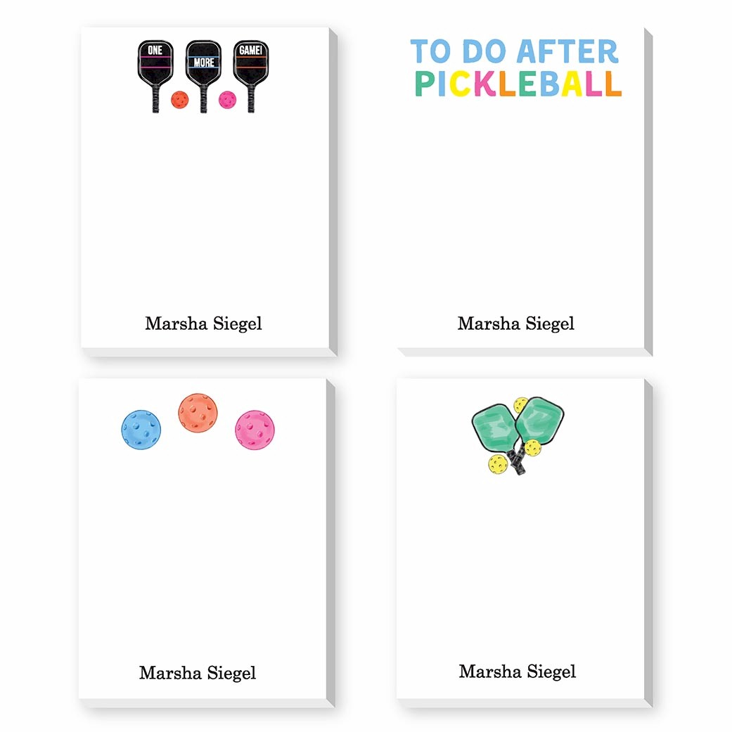 Cute Collection Notepads by Donovan Designs - Pickleball: More Than Paper