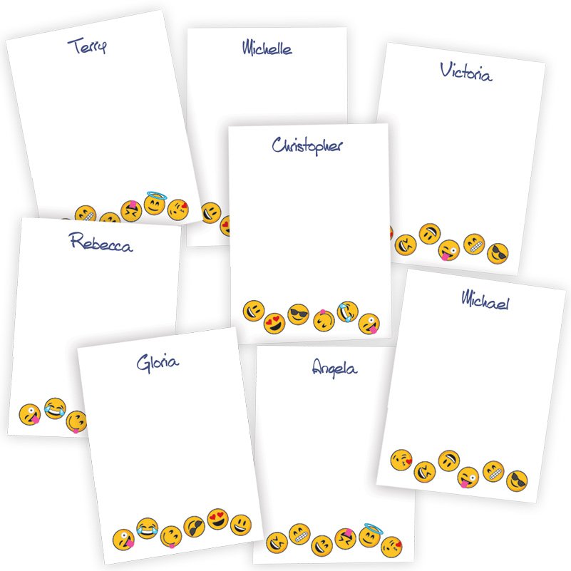 Emoji 8-Tablet Set by Embossed Graphics: More Than Paper