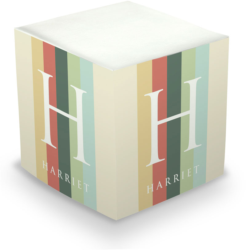 Sticky Memo Cubes by Rytex - Modern Stripe (675 Self-Stick Notes): More ...