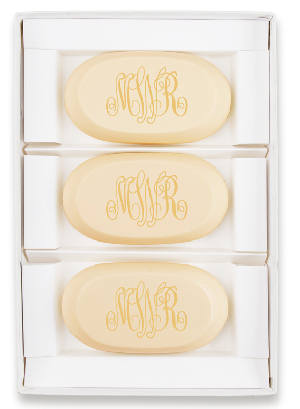 Classic Monogram Personalized Soap Set of 3 by Embossed Graphics: More ...