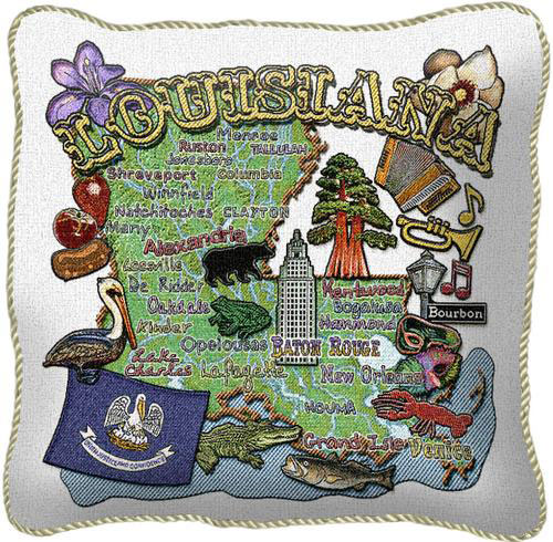 State Pillow Cases - Louisiana: More Than Paper