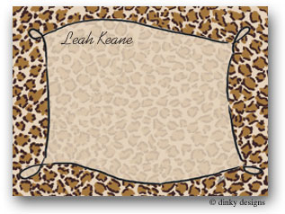 Leopard Border Stationery Ensemble