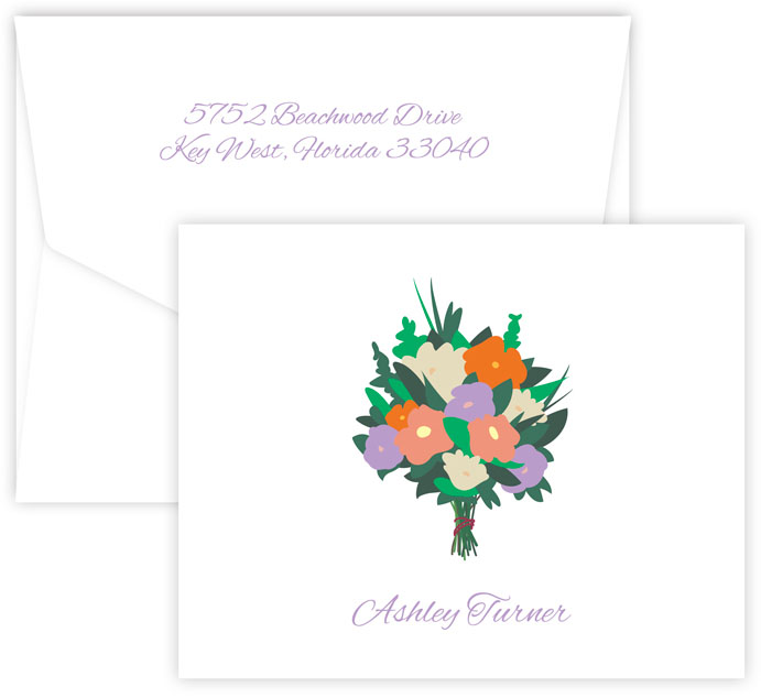 Fleurs de Soleil Folded Note Cards by Embossed Graphics: More Than Paper