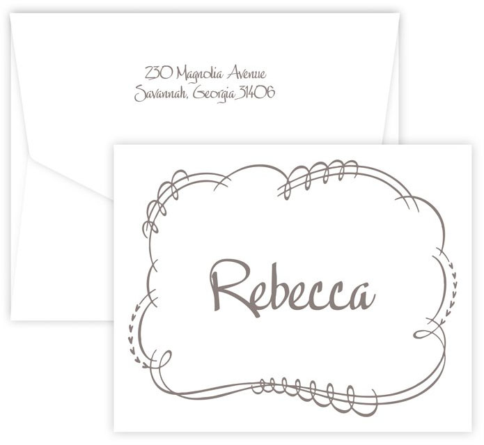 Whimsical Folded Note Cards by Embossed Graphics: More Than Paper