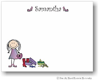 Pen At Hand Stick Figure Stationery Sample from More Than Paper...: Shoes